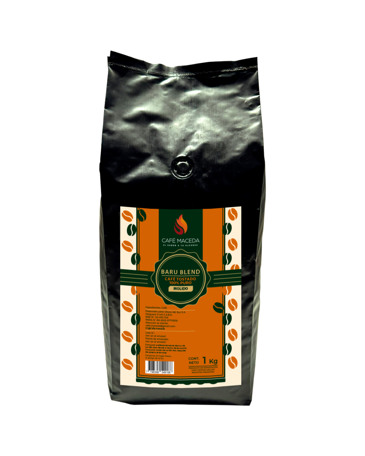 Cafe Molido Baru Blend x 1kg - Green Olive